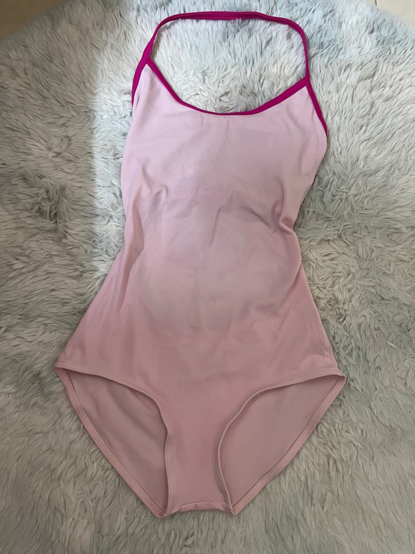 Yumiko Light pink leotard, Women's Fashion, Activewear on Carousell
