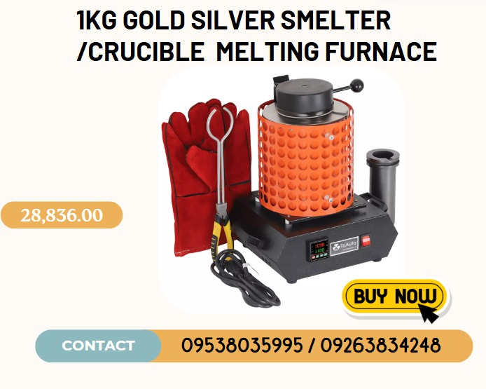 1KG Gold Silver Smelter /Crucible Melting Furnace, Everything Else ...