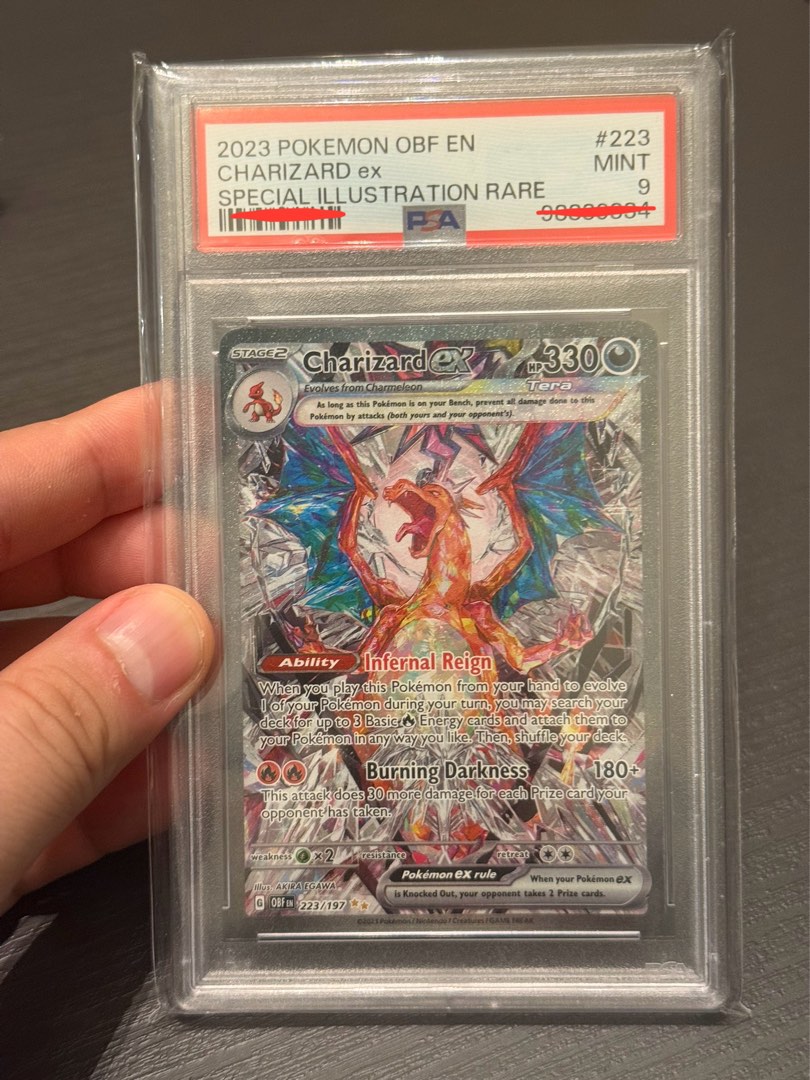 2023 OBF charizard ex SIR #223 psa9, Hobbies & Toys, Memorabilia ...