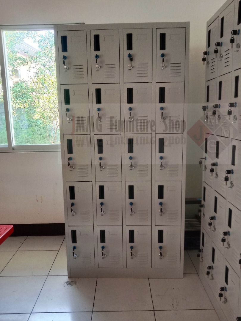 20 DOOR LOCKER CABINET, Furniture & Home Living, Furniture, Shelves ...