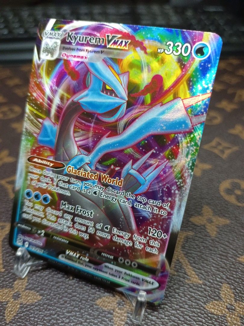 #2 Kyurem VMAX - 049/196 Ultra Rare Lost Origin (LO) Pokemon Card 2022 (Texture card), Hobbies ...