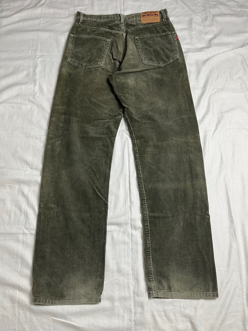 (30") Bobson Corduroy Army Green, Men's Fashion, Bottoms, Chinos on Carousell