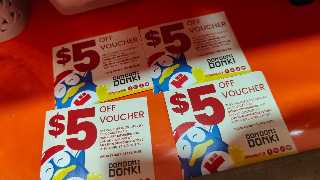 3 x $5 Don Don Donki Vouchers, Tickets & Vouchers, Vouchers on Carousell