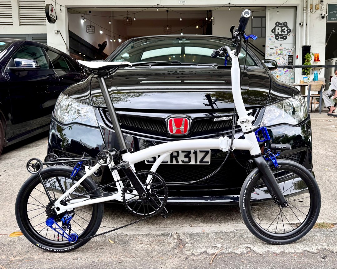 7.6kg T line design Aceoffix frame set aluminum Superlight Brompton ...