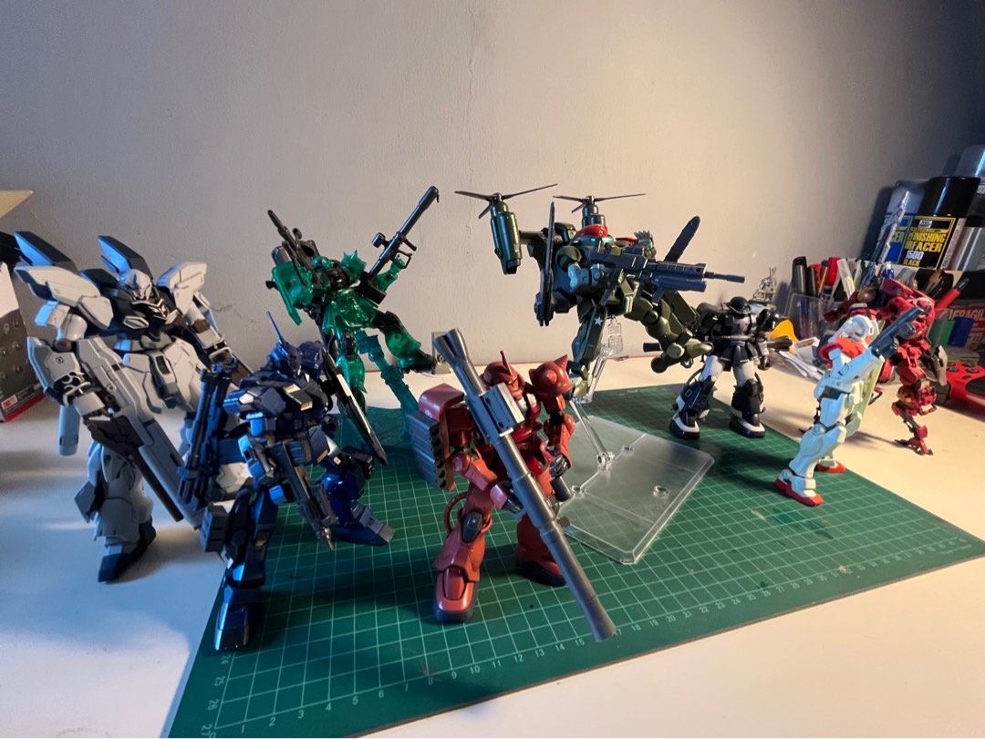 Built *** HG Gundam kits, Hobbies & Toys, Toys & Games on Carousell
