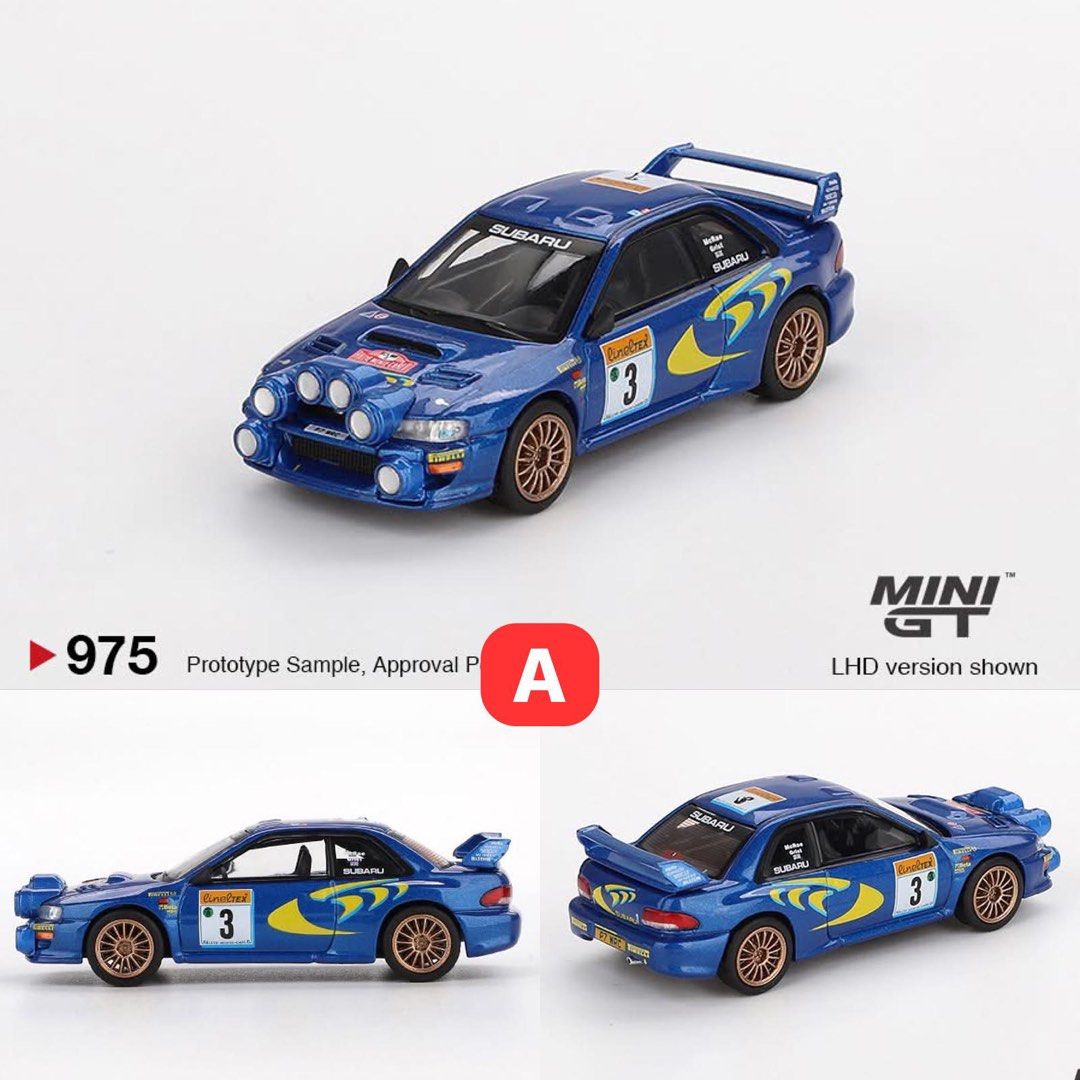 預訂 pre-order**** MINIGT 975 Subaru Impreza WRC 976 Lamborghini Countach ...