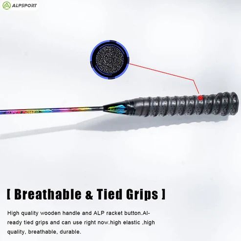 ALP SPORT 1pc XC Carbon Fiber Badminton Racket - BLACK, Sports ...