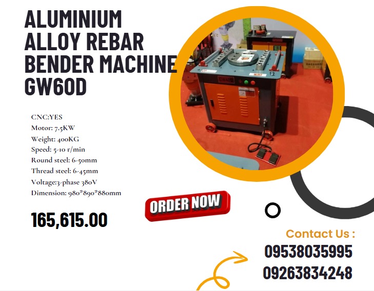 Aluminium Alloy Rebar Bender Machine GW60D, Everything Else, Others on Carousell