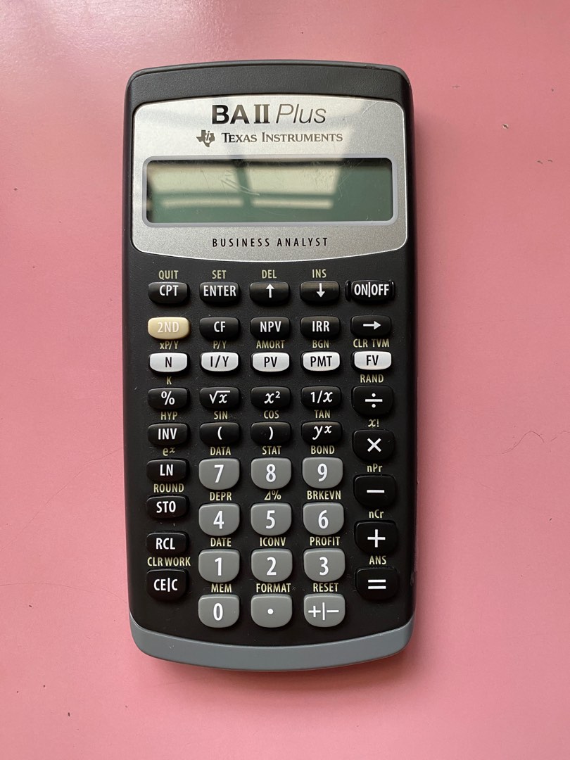 BA II Plus Financial Calculator | Texas Instruments, Hobbies & Toys ...