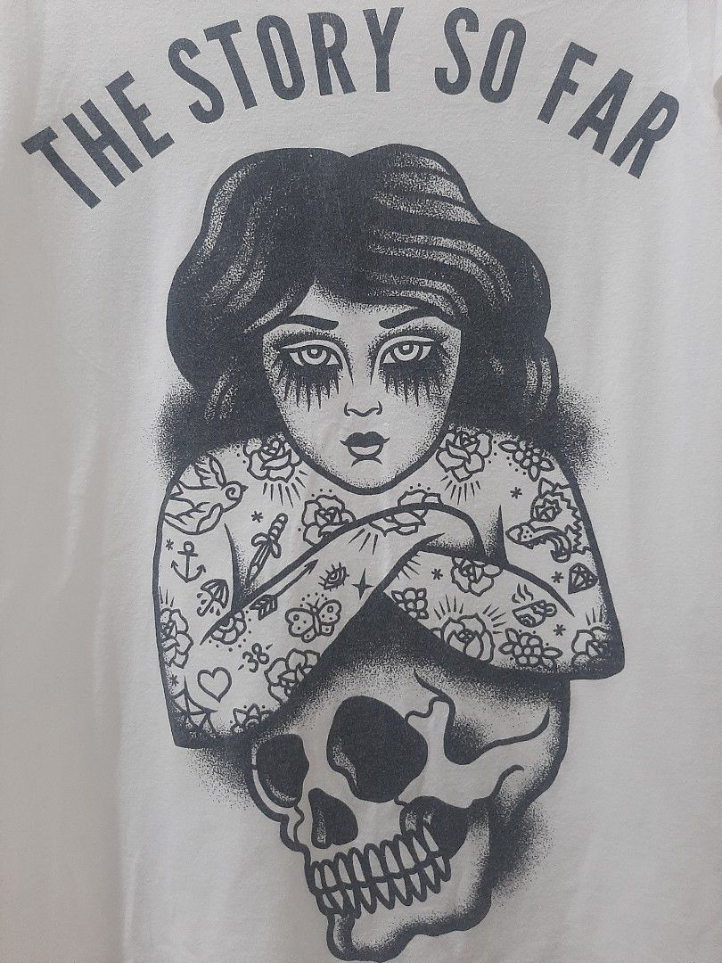 BACA DESKRIPSI & NO NEGO !!! Baju Merch Band Official The Story So Far Size S Original not Neck ...