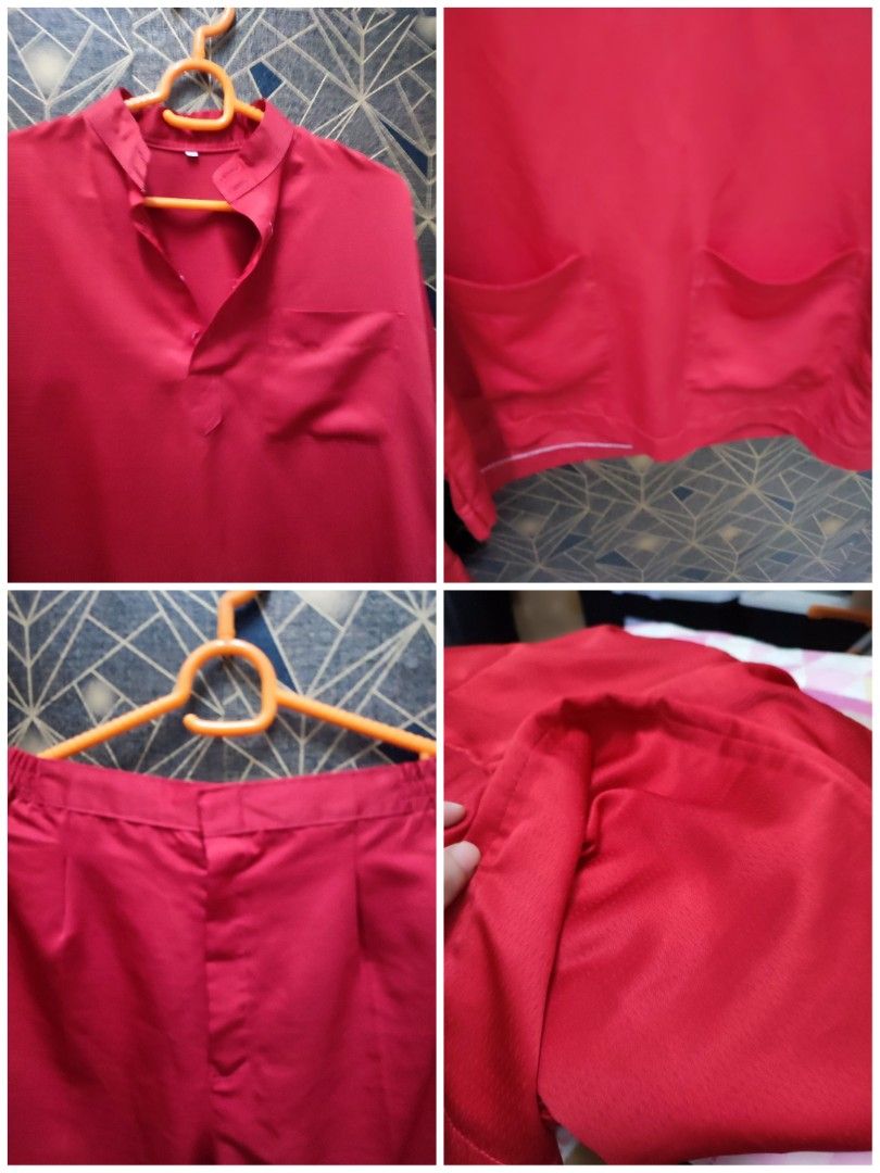 Free gift with purchase - Baju melayu Tema red, Men's Fashion, Muslim ...