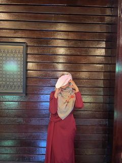 Zalia baju raya peplum kurung maroon, Women's Fashion, Muslimah Fashion ...