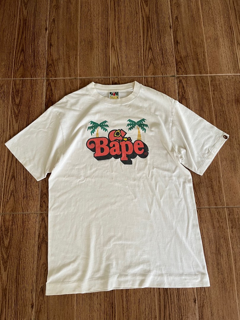 Bape baby milo palm trees (authentic), Men's Fashion, Tops & Sets ...