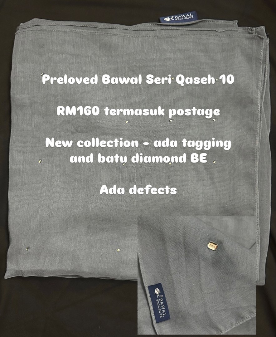 Bawal Exclusive Seri Qaseh 10, Women's Fashion, Muslimah Fashion ...