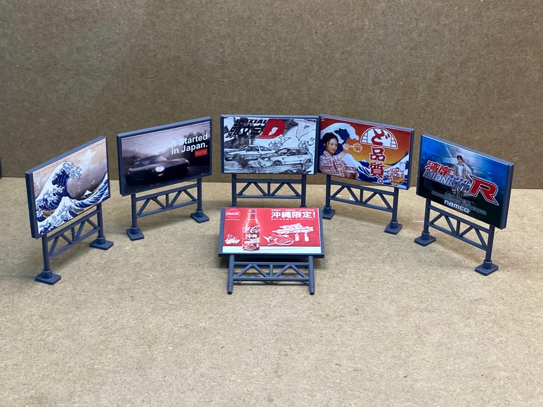 Billboard set for Hot Wheels car display, Hobbies & Toys, Toys & Games ...