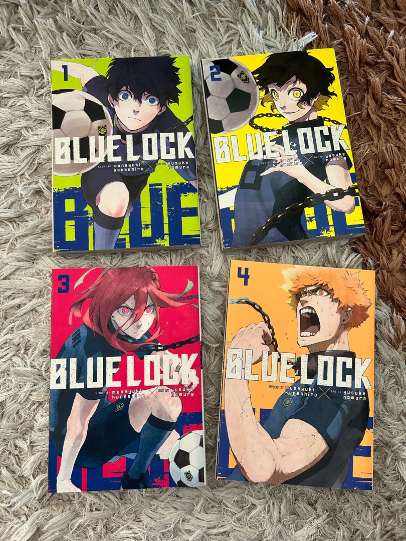 Blue Lock Manga Vol. 1,2,3,4, Hobbies & Toys, Books & Magazines, Comics & Manga on Carousell