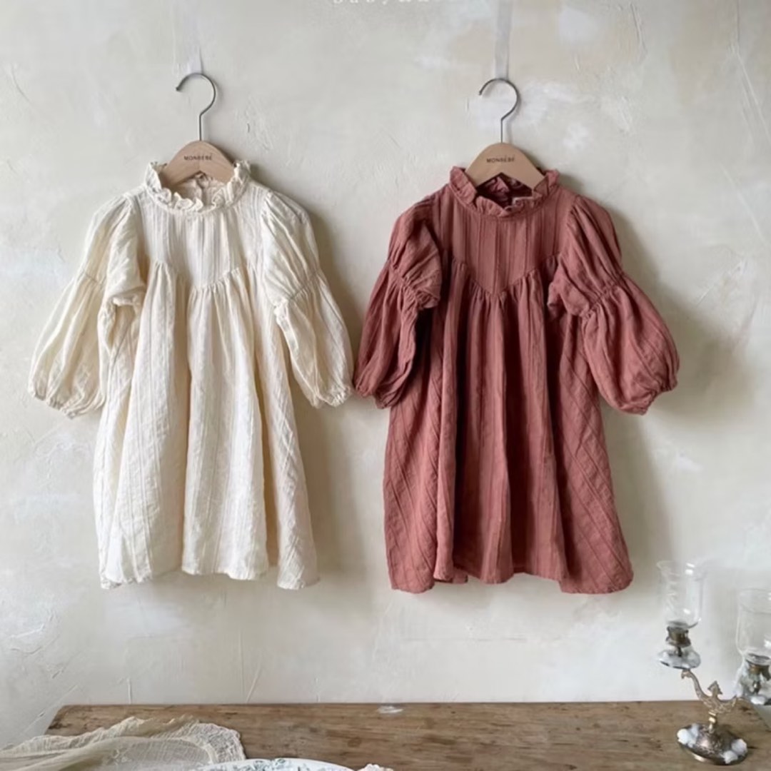 BRAND NEW MONBEBE Korea Olivia Dress Kids Girl Dress vintage classic ...
