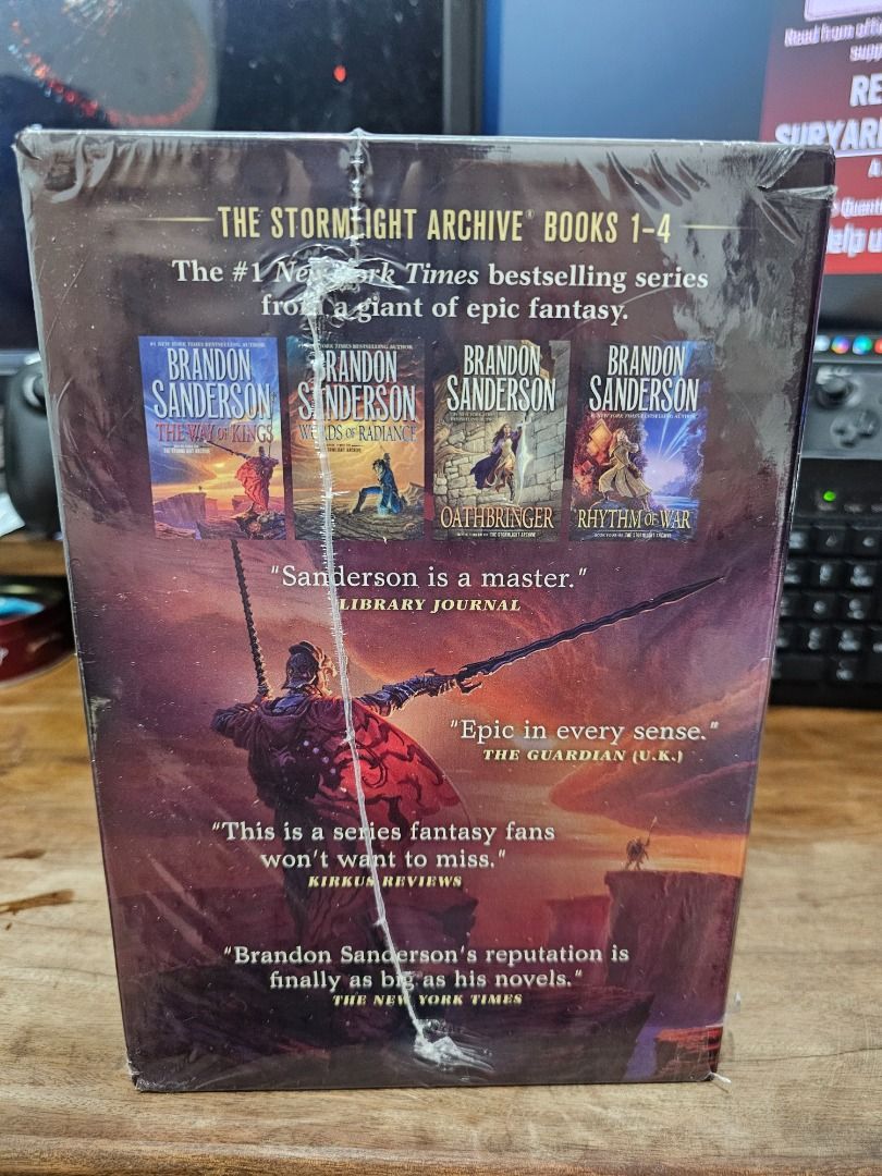 BRAND NEW Stormlight Archive Book 1-4 by Brandon Sanderson Hardcover | Hardbound Set, Hobbies ...