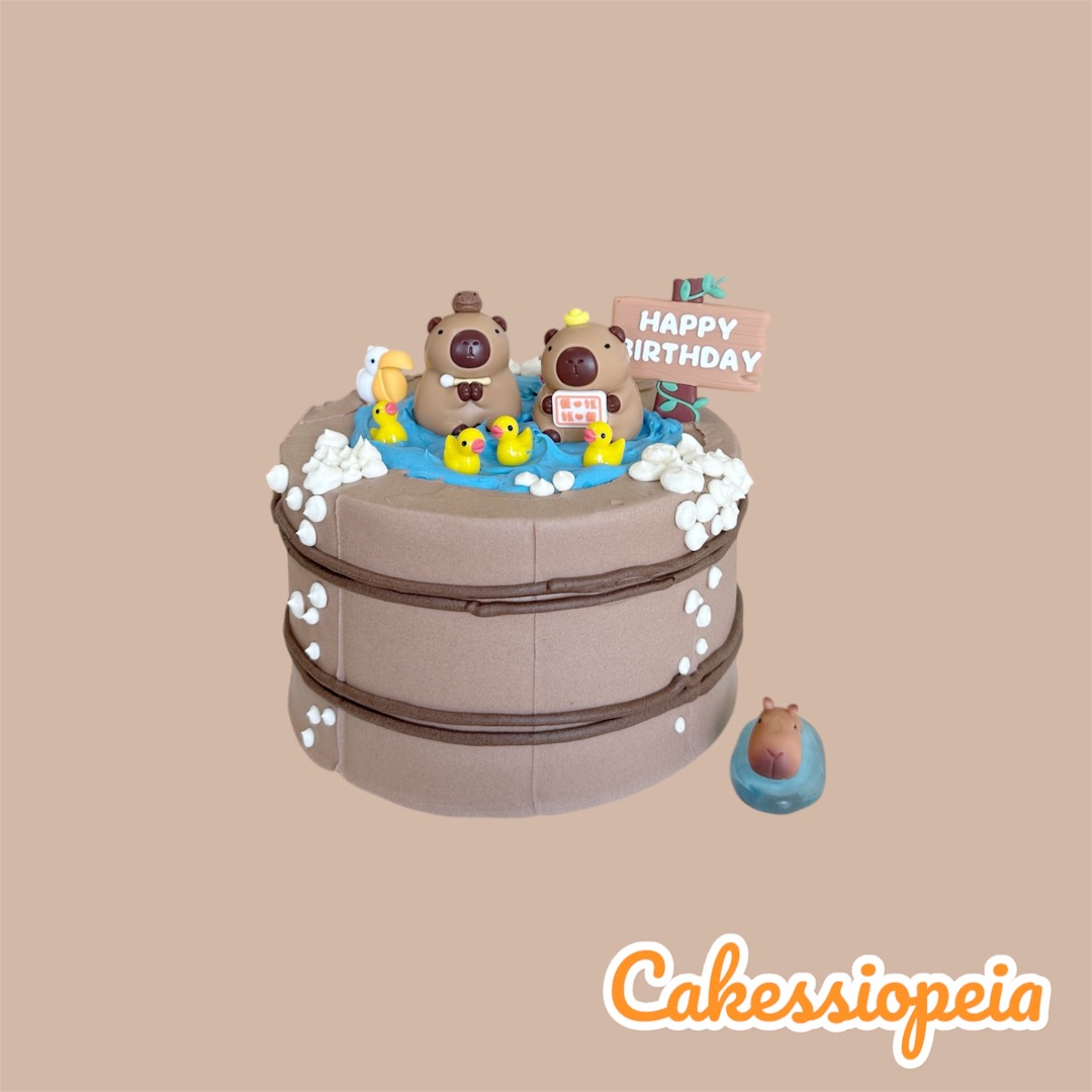 Capybara Themed Cake/Birthday Cake/Customised Cake, Food & Drinks ...