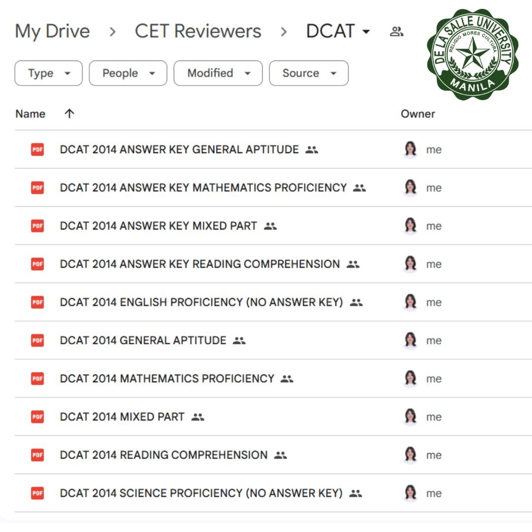 CET Reviewers Bundle (ACET, DCAT, PUPCET, UPCAT, USTET, ACAD1, Maroon ...