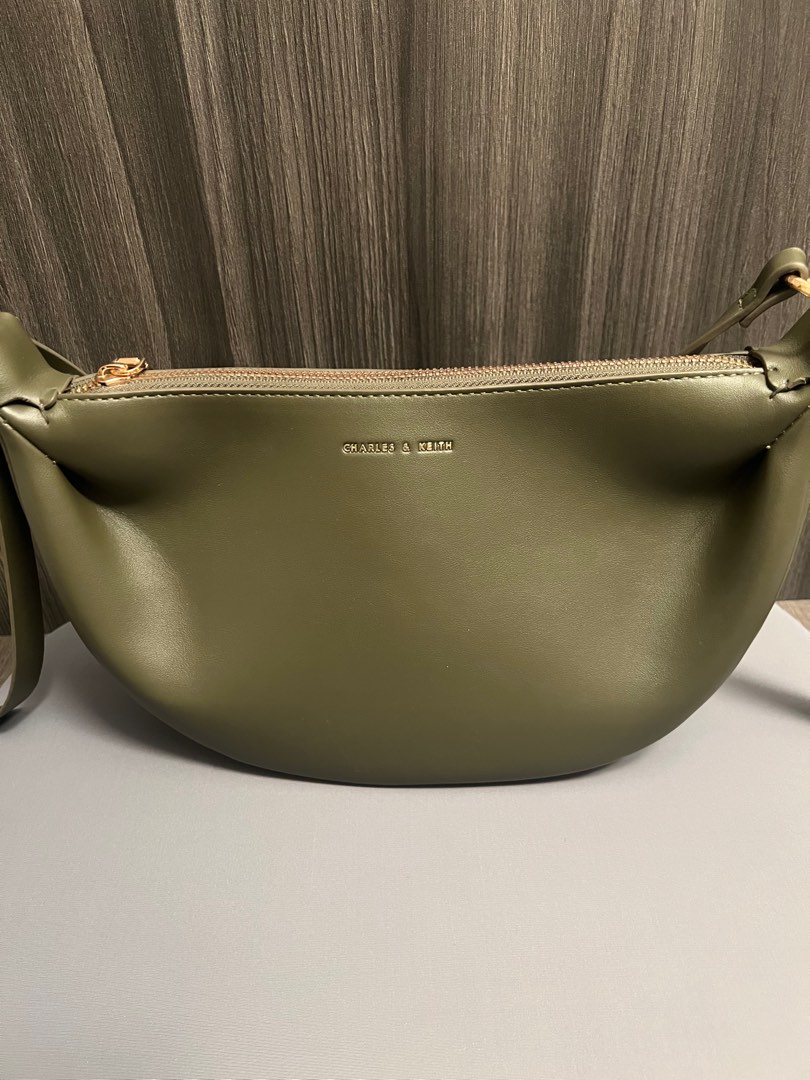 Charles & Keith Calla Half-Moon Bag, Women's Fashion, Bags & Wallets ...