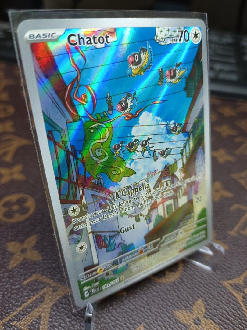 Chatot - 181/162 Illustration Rare (IR) Temporal Forces Pokemon Card ...