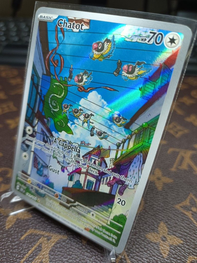 Chatot - 181/162 Illustration Rare (IR) Temporal Forces Pokemon Card ...