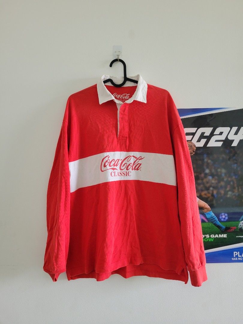 Coca Cola Classic Polo LS, Men's Fashion, Tops & Sets, Tshirts & Polo ...