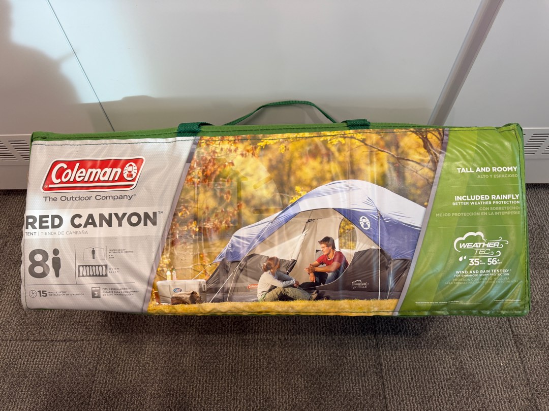 Coleman Red Canyon 8-person camping tent, Sports Equipment, Hiking ...