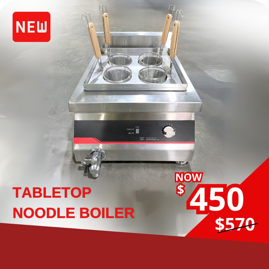 Commercial Tabletop Induction Noodle Boiler - 4 Basket, TV & Home ...