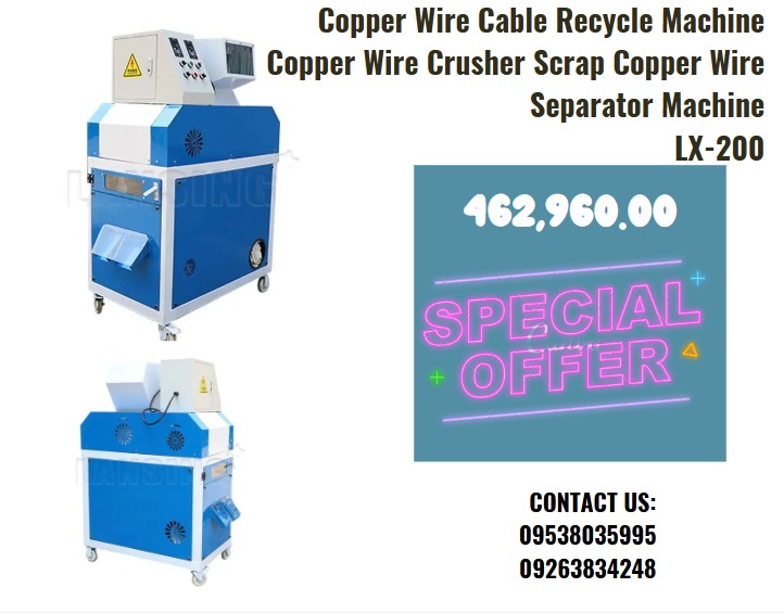 Copper Wire Cable Recycle Machine Copper Wire Crusher Scrap Copper Wire ...