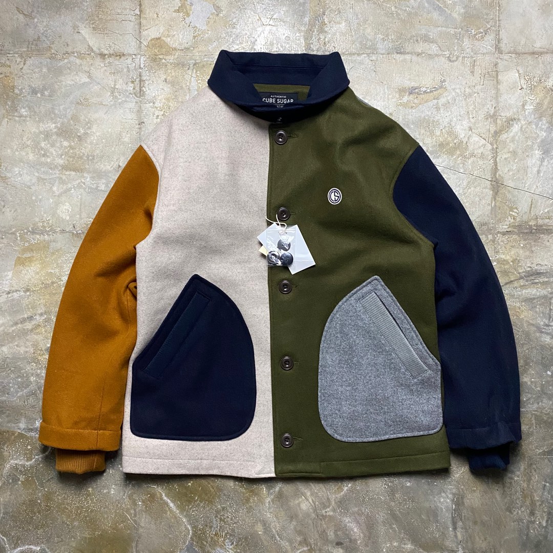 Cube Sugar Cub Patch Baseball Jacket, Women's Fashion, Coats, Jackets ...