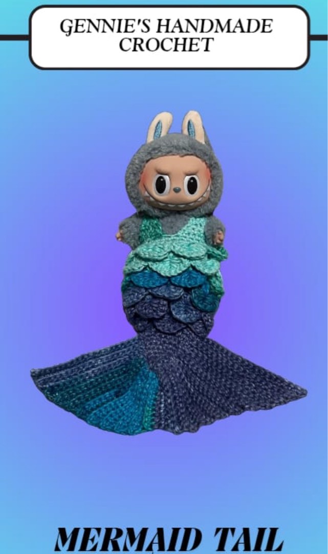 Custom made Labubu mermaid, Hobbies & Toys, Stationery & Craft ...