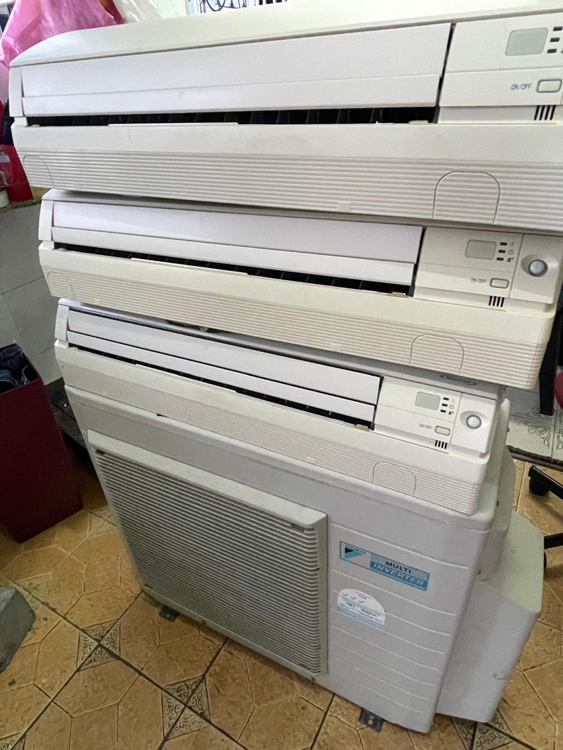 DAIKIN system 3 inverter aircon, TV & Home Appliances, Portable Air ...