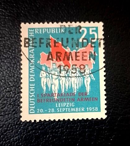 DDR Germany 1958 - The Red Army 1v. (used), Hobbies & Toys, Memorabilia ...