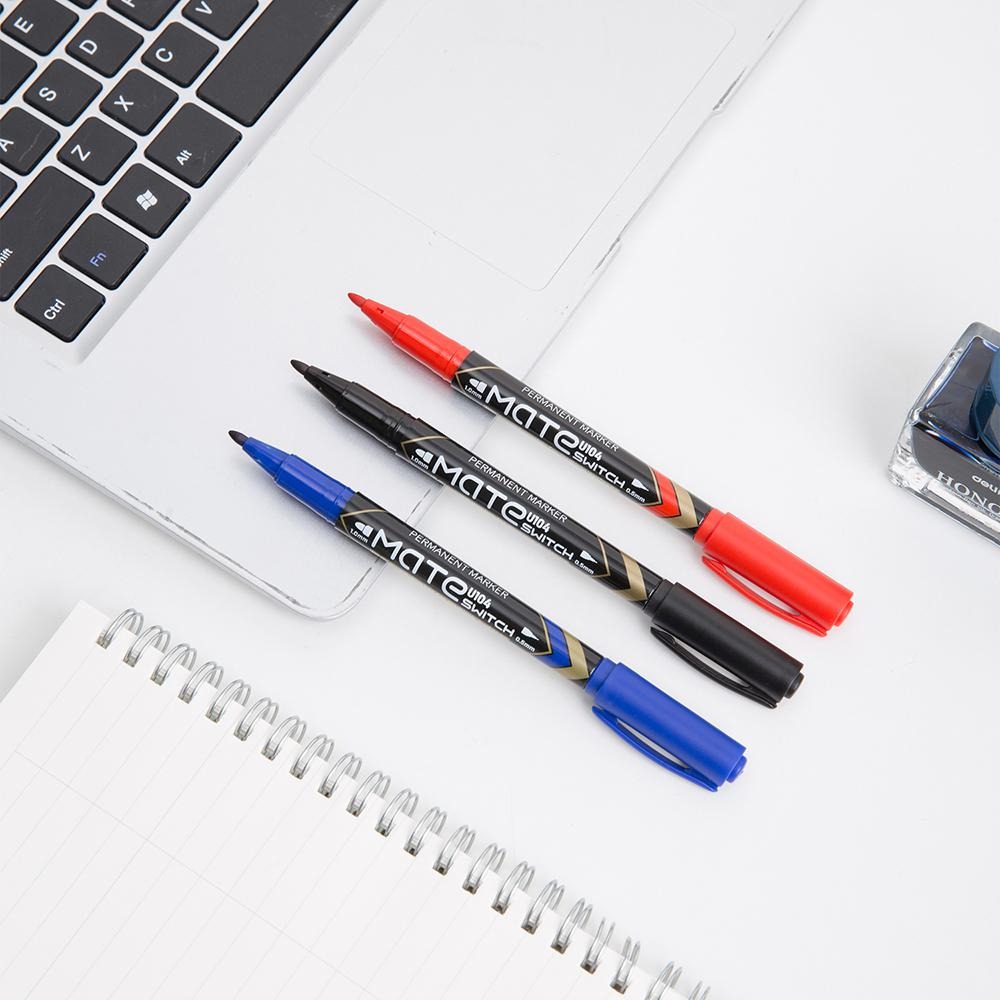 Deli Twin Permanent Marker EU104, Hobbies & Toys, Stationery & Craft ...