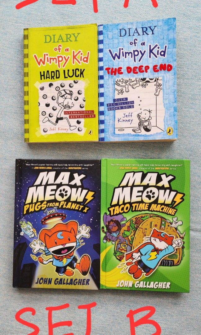 Diary of Wimpy Kid and Max Meow set of book for sale., Hobbies & Toys ...