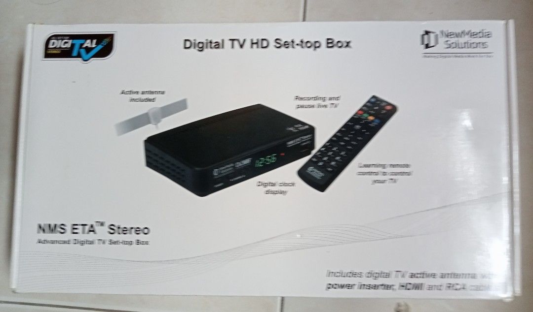 Digital TV HD Set- Top Box NMS ETA Stereo, TV & Home Appliances, TV & Entertainment, TV Parts ...