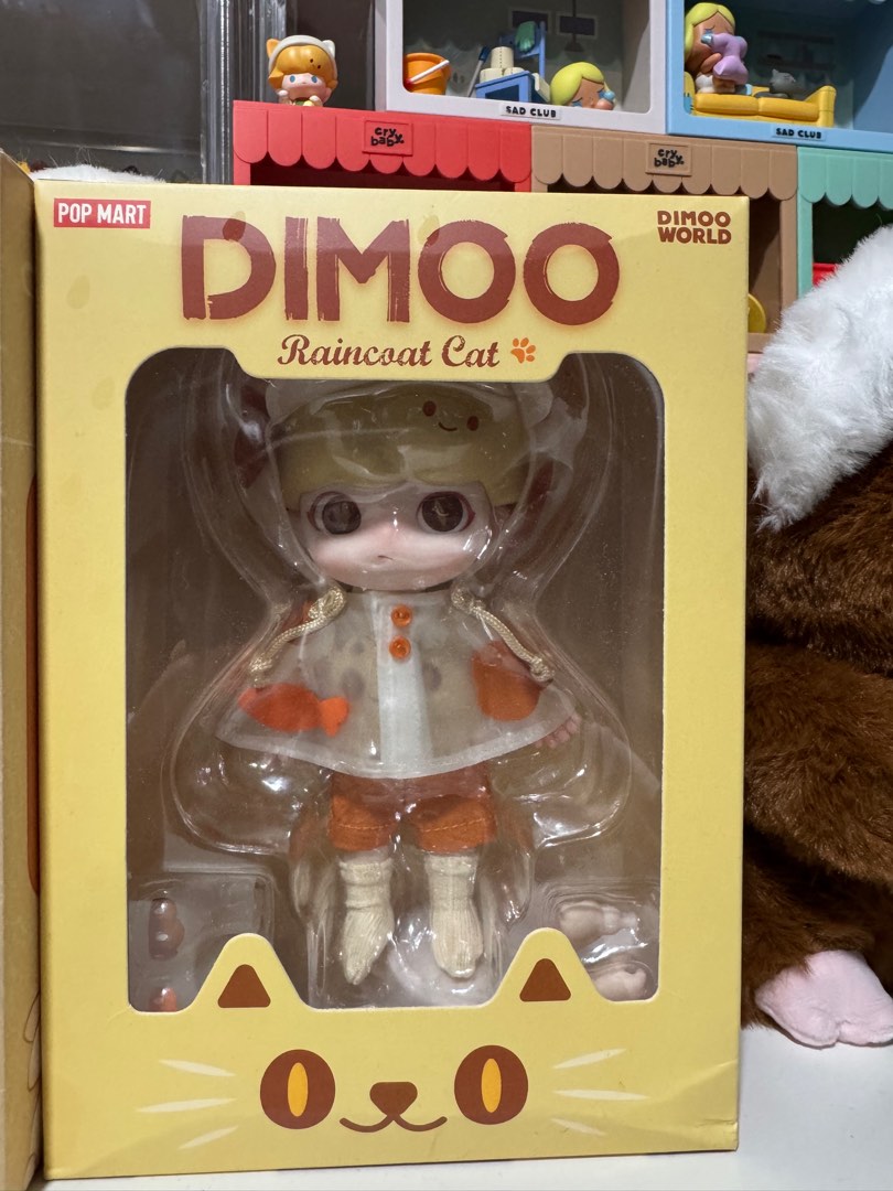 Dimoo Raincoat Cat BJD, Hobbies & Toys, Toys & Games on Carousell