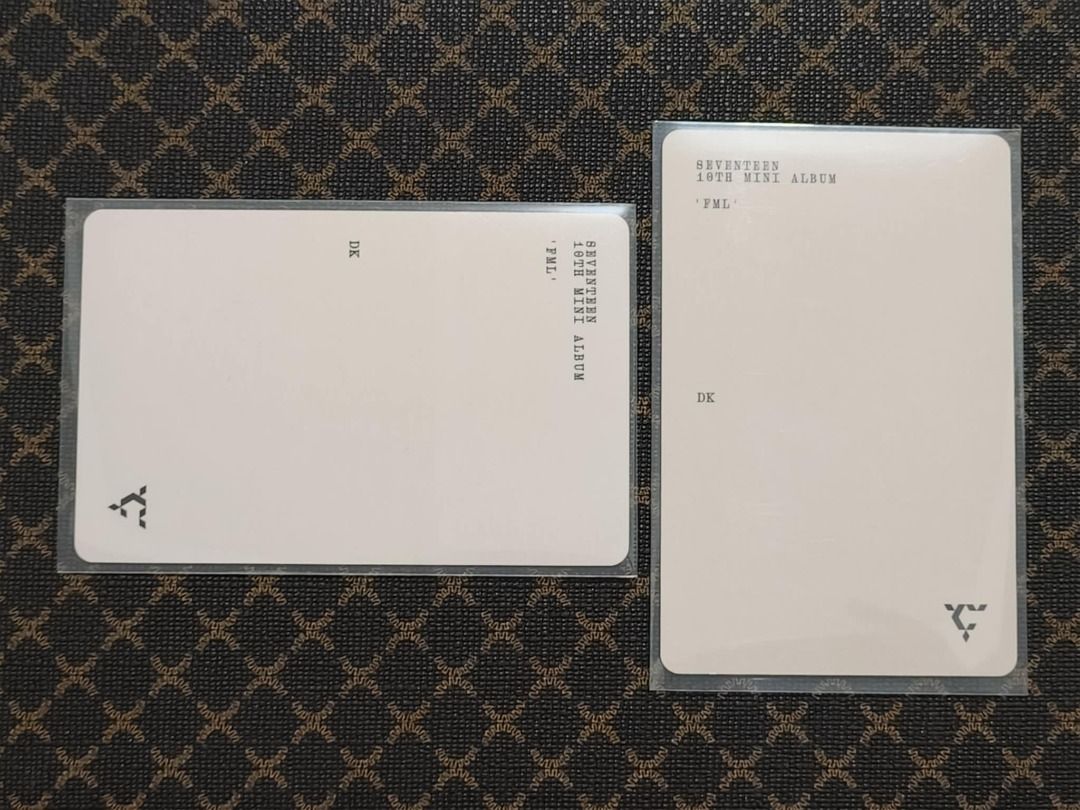 DK - OFFICIAL Seventeen carat version FML photocard set (tingi from album), Hobbies & Toys ...