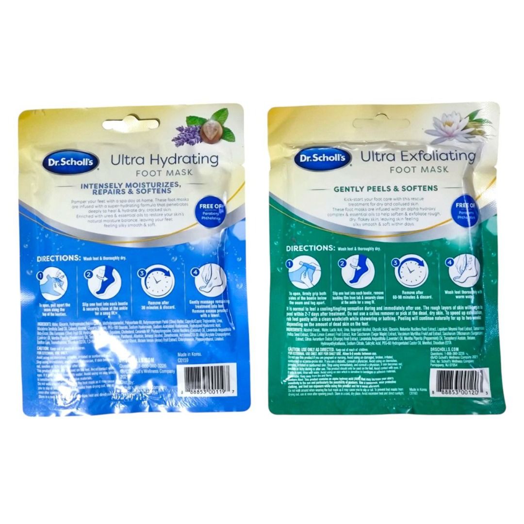 Dr. Scholl's Dry, Cracked Skin Ultra-Hydrating Foot Mask, Intensely Moisturizes & Rough, Dry ...