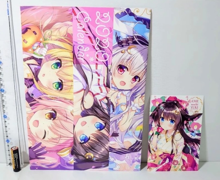 Ecchi Anime Calendar Doujinshi with postcard - Official comiket ...