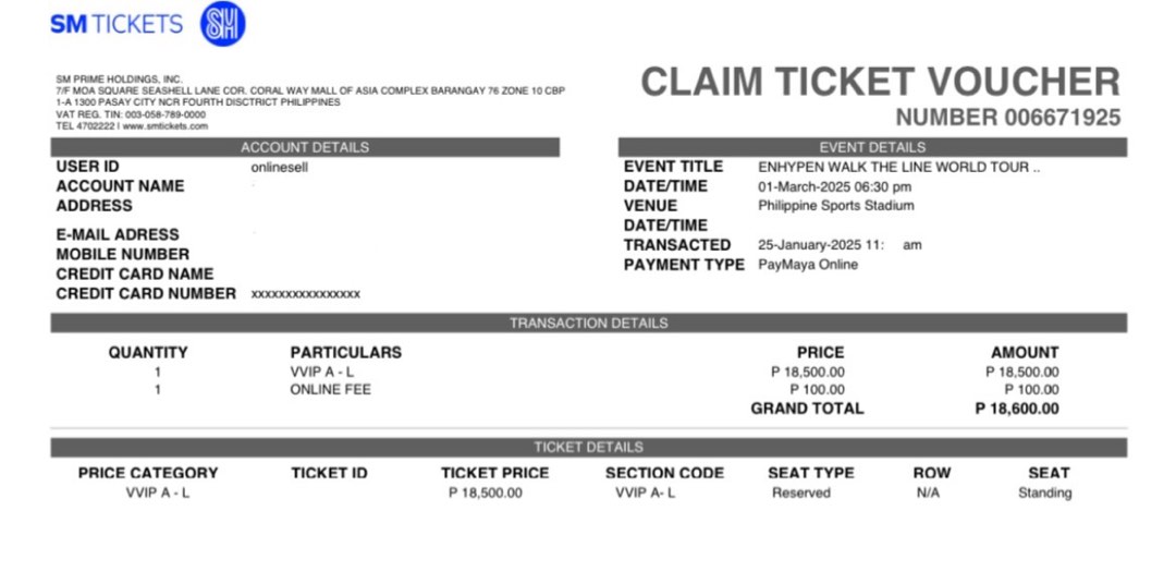 ENHYPEN WTL VVIP A TICKET ( READ CAPTION ), Announcements on Carousell