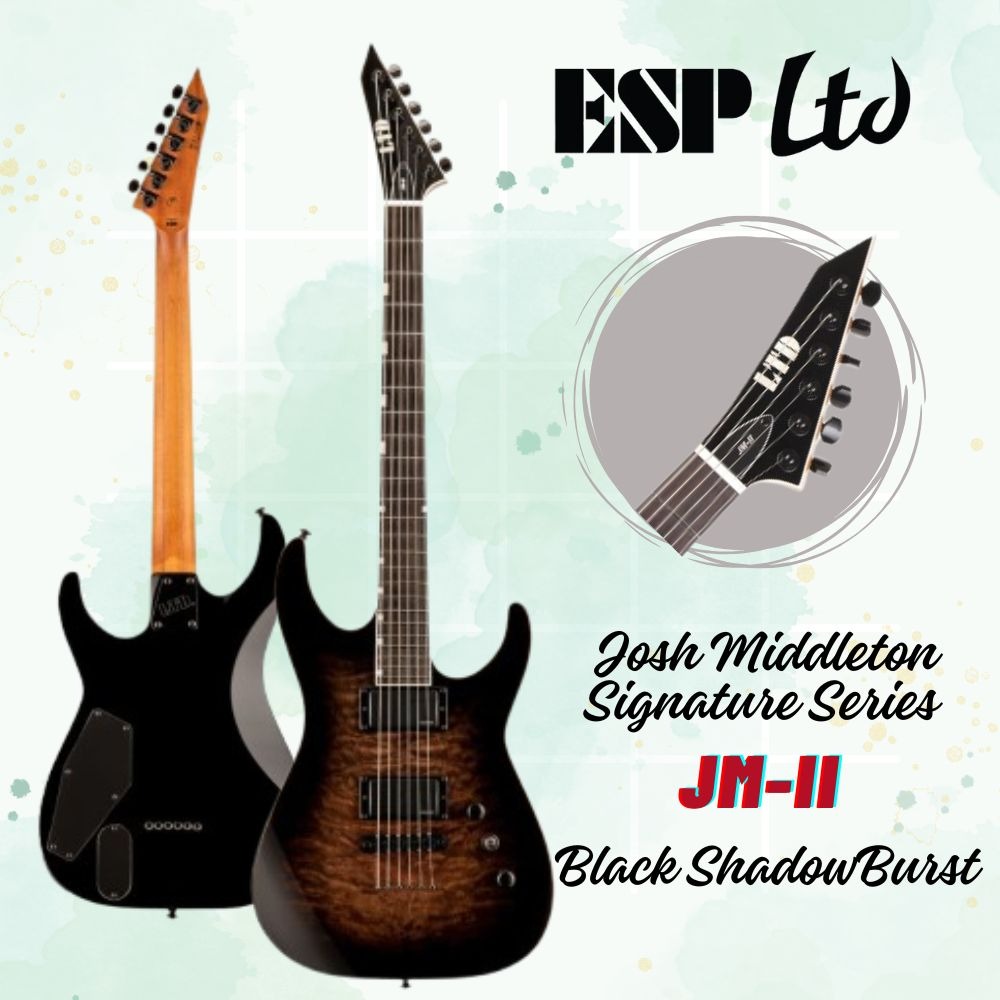 ESP LTD Josh Middleton JM-II Electric Guitar - Black Shadow Burst ...