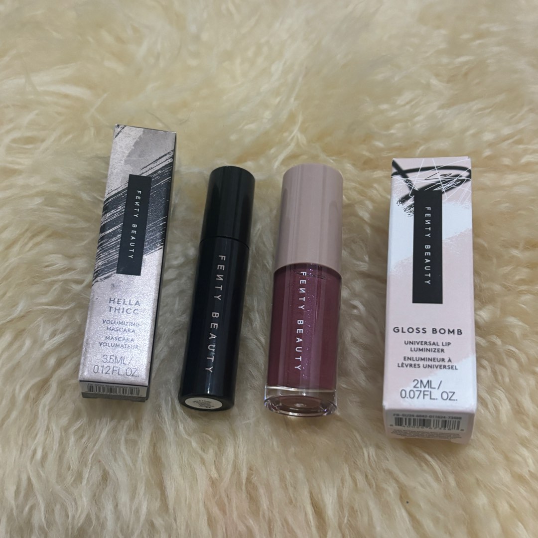 Fenty Beauty Bundle (Gloss Bomb #Riri & Mascara), Beauty & Personal ...