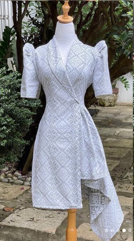 Filipiniana Dress (Authentic Inabel Weave), Women's Fashion, Dresses ...