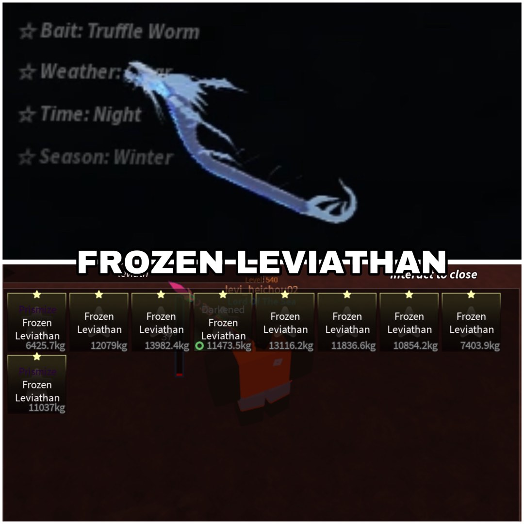 FROZEN LEVIATHAN FOR SALE (FISCH), Video Gaming, Gaming Accessories, In ...