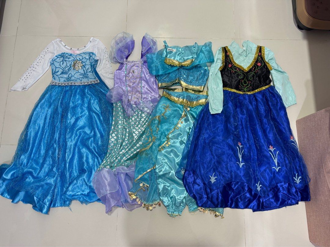 Frozen Princess Elsa Dress Frozen Dress Girl Baju Elsa Frozen Dress ...
