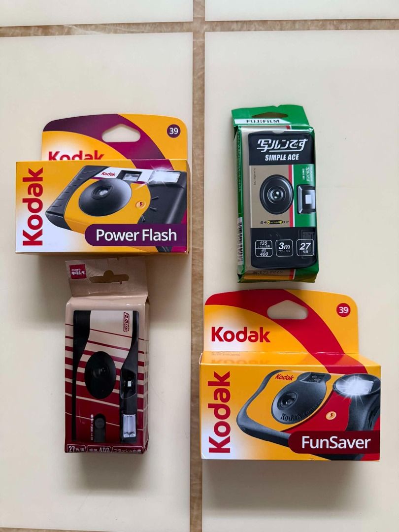 Fujifilm Simple Ace, Kodak Funsaver and Kitamura Disposable Cameras ...