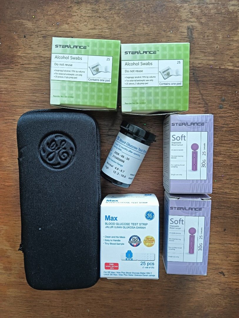 GE Max Plus Blood Glucose Monitoring System, Health & Nutrition, Health ...